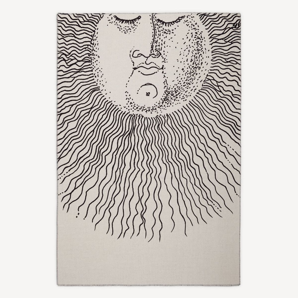 Plaid Solingo in bianco/nero | Fornasetti®